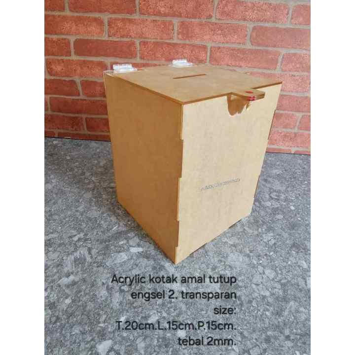 Akrilik box kotak undian kotak saran kotak amal ACRYLIC | Lazada Indonesia