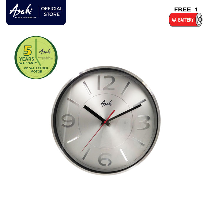 Asahi M 6001 Round Wall Clock 14 inches | Lazada PH