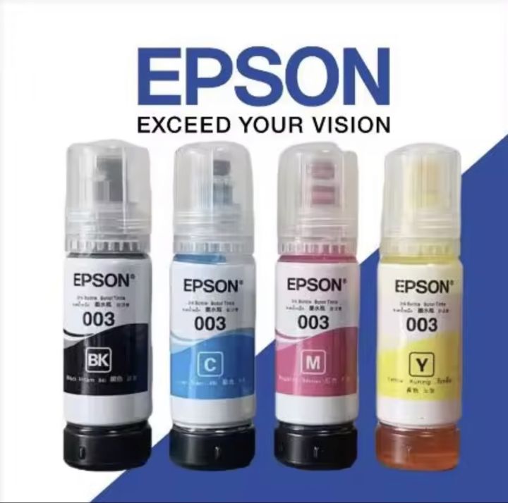 หมึกเติมของแท้ เอปสัน EPSON 003 ของแท้ 100%เหมาะสำหรับ L3110 L3210 ...
