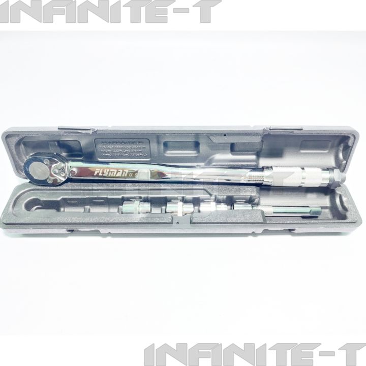Flyman 1/2" Drive 5 in 1 Adjustable Torque Wrench Click Type 210(NM ...