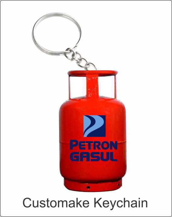 gas cylinder Keychain lpg shell, petronas, Mira, bhp, petron gasul ...