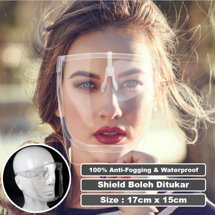 【Ready Stock】Reusable Hard Full Face Shield【KKM Approved】【Premium ...