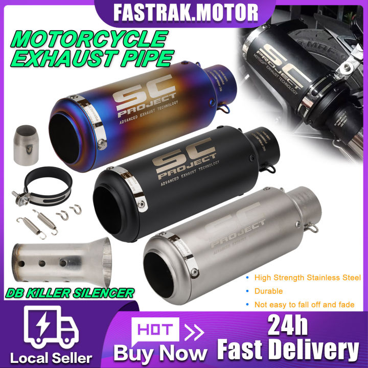 Universal 51mm SC Project Exhaust Muffler Motorcycle Exhaust Pipe ...