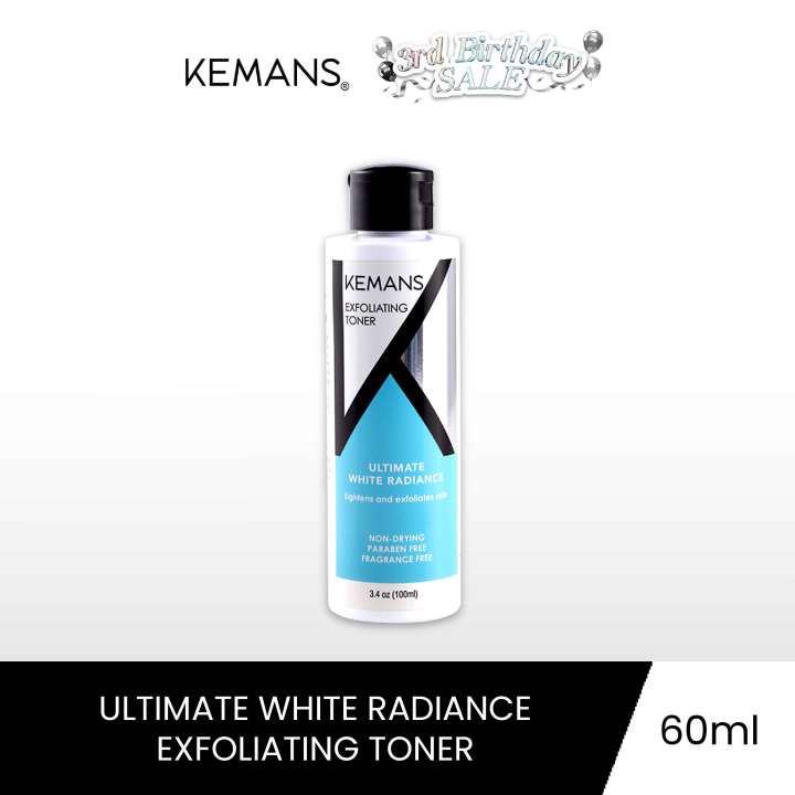 Kemans Ultimate White Radiance Exfoliating Toner 100ml | Lazada PH
