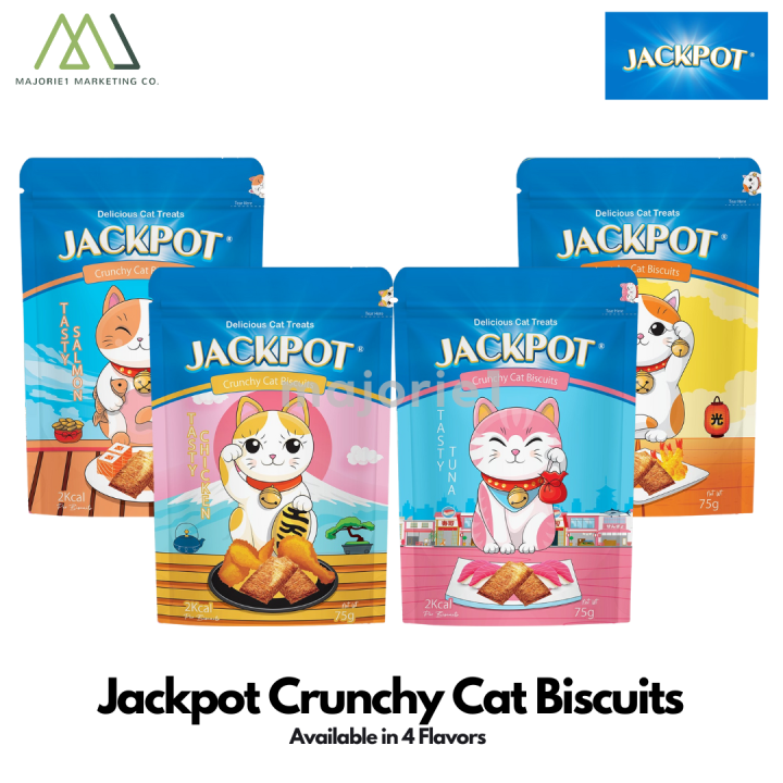 Jackpot Crunchy Cat Biscuits Cat Treats 75g | Lazada PH