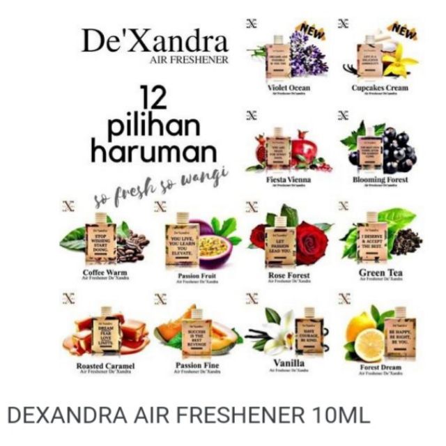 De'Xandra Air Freshener & Car Perfume 10 Ml | Lazada