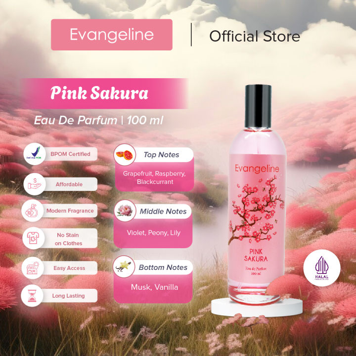 Evangeline - Sakura Pink Sakura Eau De Parfum 100ml | Lazada Indonesia