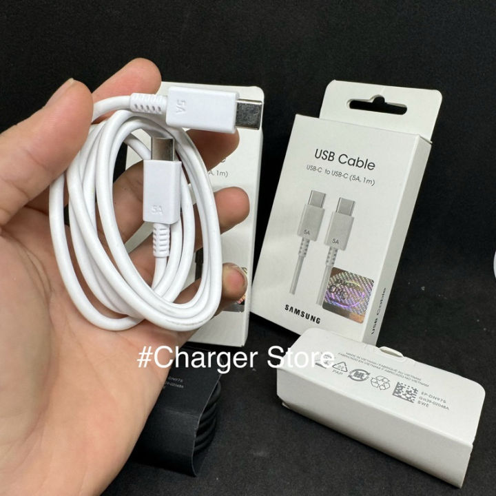 Kabel Data Samsung Type C To Type C Original 100% 5A SUPER Fast ...