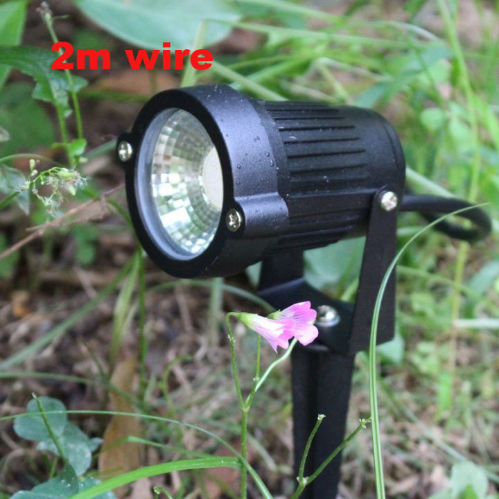 2M Wire Waterproof spike Landscape led Lawn light Landscape Spot Light ...