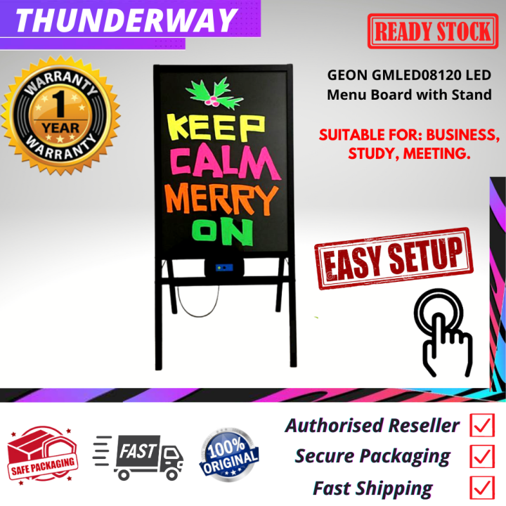 THUNDERWAY GMLED08120 LED Menu Board with Stand/ Advertising Board ...