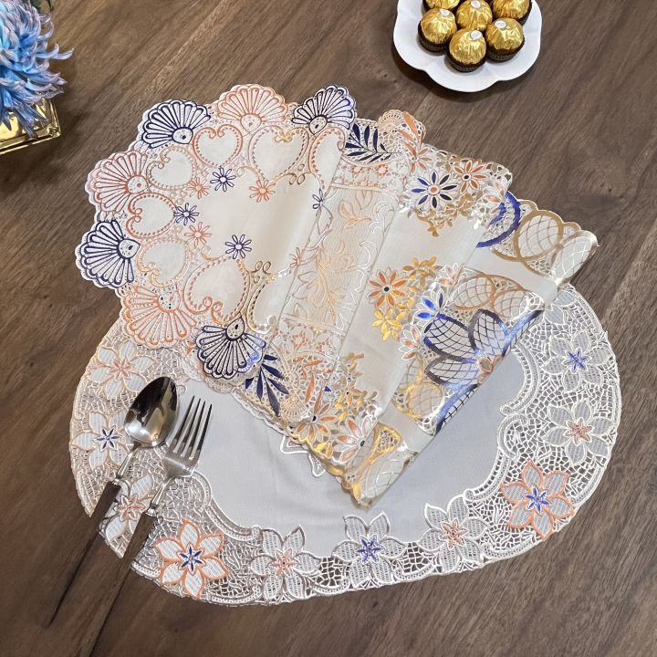 38CM Round Placemat Waterproof PVC Dinning Table Plate Mat Vase Mat ...