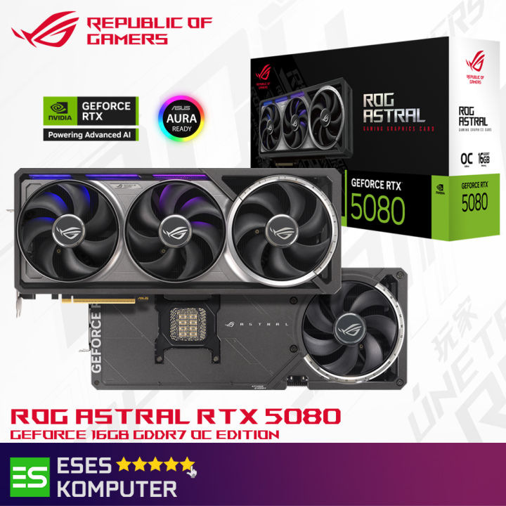 VGA ASUS ROG Astral GeForce RTX 5080 16GB GDDR7 OC Edition | Lazada ...