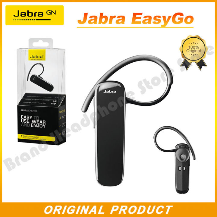 Original Jabra Easygo Bluetooth Wireless Headset HD Handsfree Call Easy Go Headphone Mono Earphone With Mic Streaming Multimedia Lazada