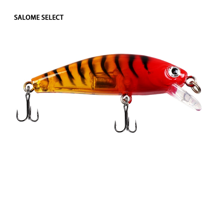 SALOME SELECT เหยื่อล่อปลาพลาสติกแข็ง6.5G/5 Cm 3d ตาพร้อม2 Gaffes ...