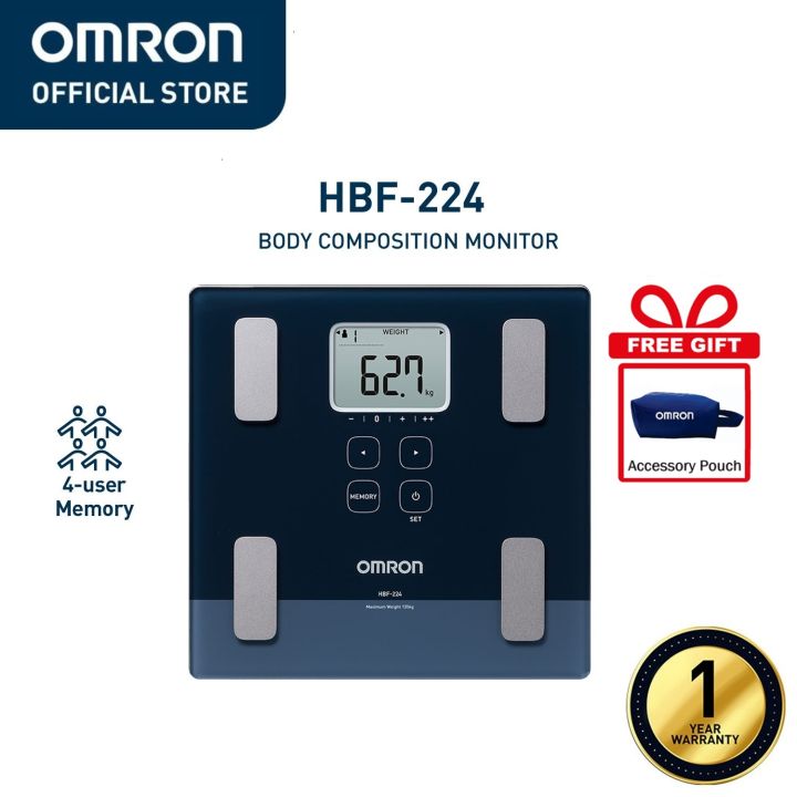 Omron HBF-224 Digital BodyScan Body Composition Monitor Weighing Weight ...