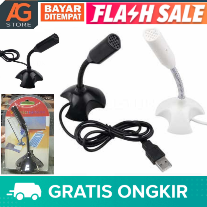 (DIJAMIN ORI) Microphone Laptop Komputer USB Mic External Multifungsi ...