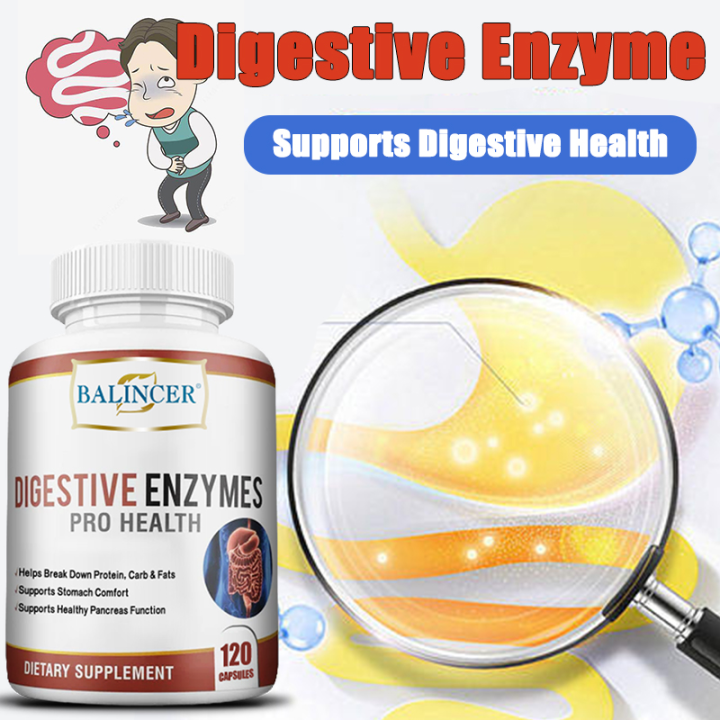 Digestive enzyme supplement - Digestive system, improve digestion, relieve heartburn ...