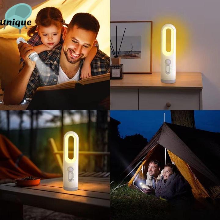 UNQCSA ระบบเซ็นเซอร์ตรวจจับความเคลื่อนไหว ไฟ LED ประเภท-C 2 ใน 1 โคมไฟข้างเตียง หลายฟังก์ชัน ...