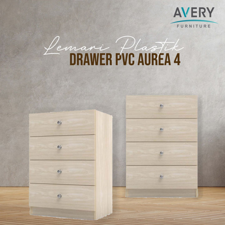 Avery - Drawer PVC Aurea 4 Susun / Lemari Rak Susun 4 Tingkat Minimalis ...