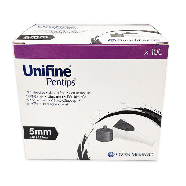 Unifine Pentips Insuline Pen Needles 32G x 5mm 100'S (EXP: 06/2024 ...