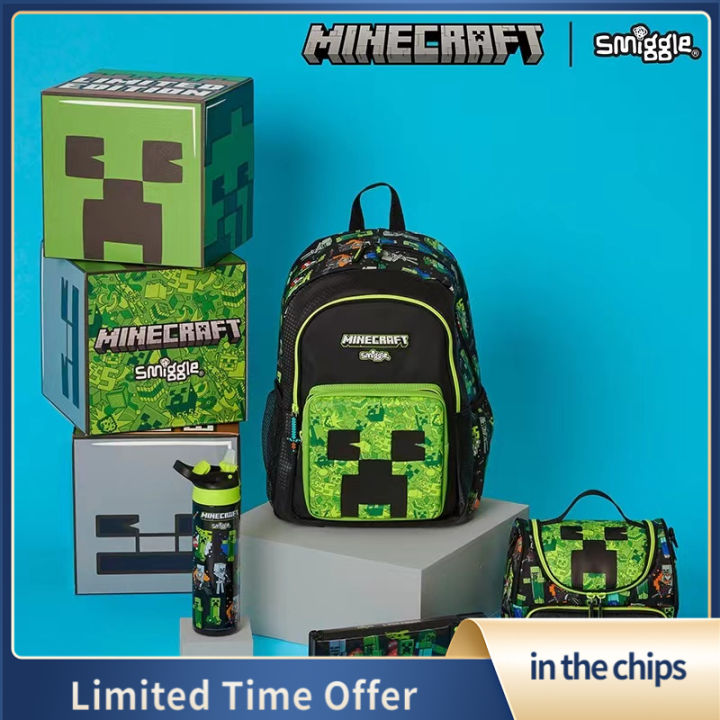 Smiggle MINECRAFT Classic Backpack for Primary Children | Lazada PH