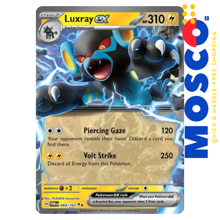 Luxray ex - 068/167 Double Rare Twilight Masquerade | Pokemon TCG ...