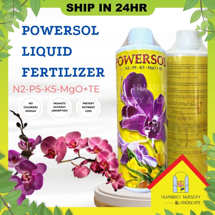Powersol 2 Liquid Fertilizer Concentrate Baja orchid Foliar Baja Bunga ...