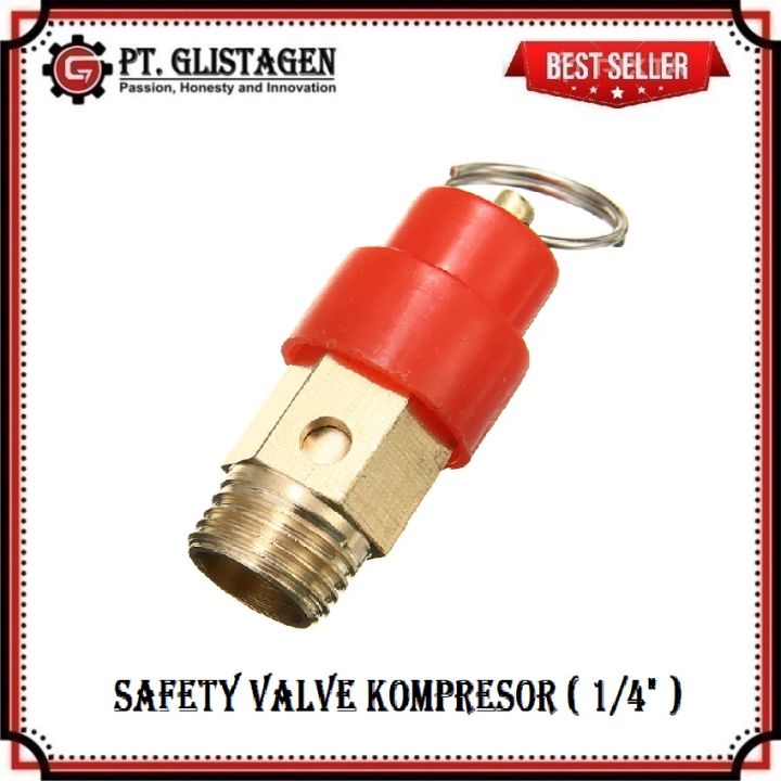 Safety Valve Kompressor 1/4" Sparepart Compresor Angin | Lazada Indonesia