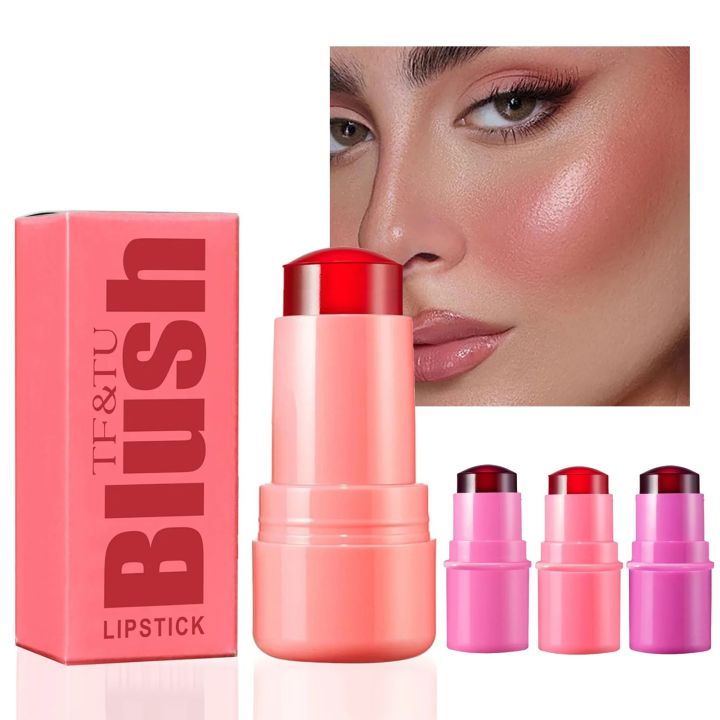 Water Jelly Tint Blush Stick Moisturizing Translucent Gel Blusher Color ...