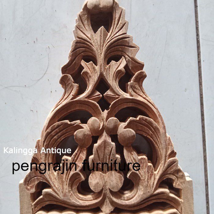 Ornamen Ukir Tempel Soko Tiang Rumah Kayu Jati Khas Jepara Ukur 24x15 ...