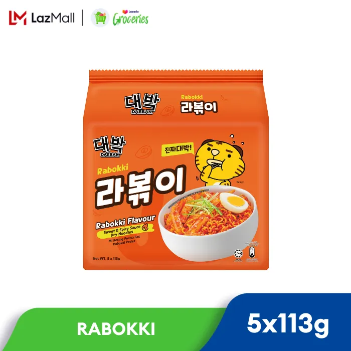 DAEBAK PACK RAMYEON - RABOKKI*(113GX5) | Lazada