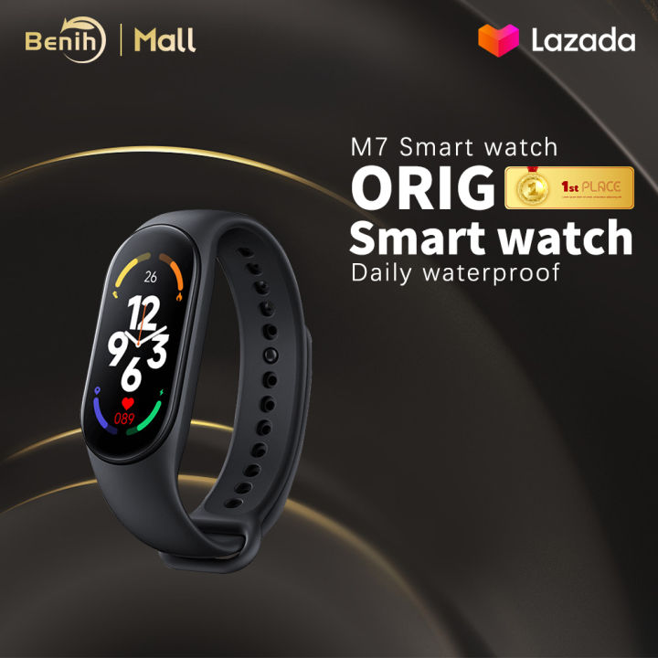 Benih Smartwatch M7 Waterproof Kalori Detak Jantung Play Music ...
