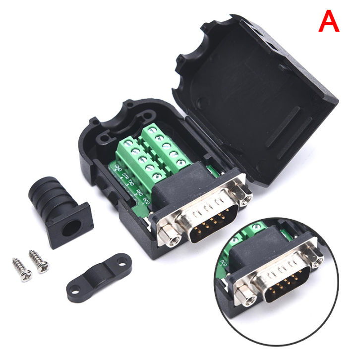 JointFlowers DB9 Connector RS232 Male Female 9 Pin RS485 Breakout Terminals COM Connectors ...