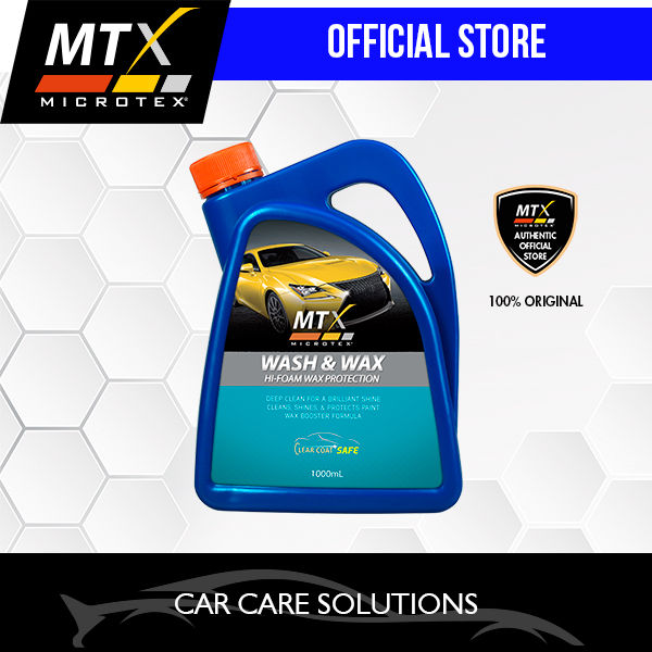 Microtex Wash and Wax 1L (Hi-Foam Wax Protection Car Shampoo, MTX Car ...