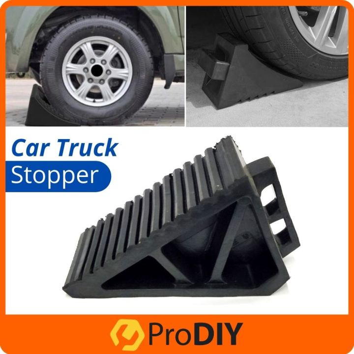 Anti Slip Car Truck Stopper Wheel Tyre Block Rubber Triangle Tire ...