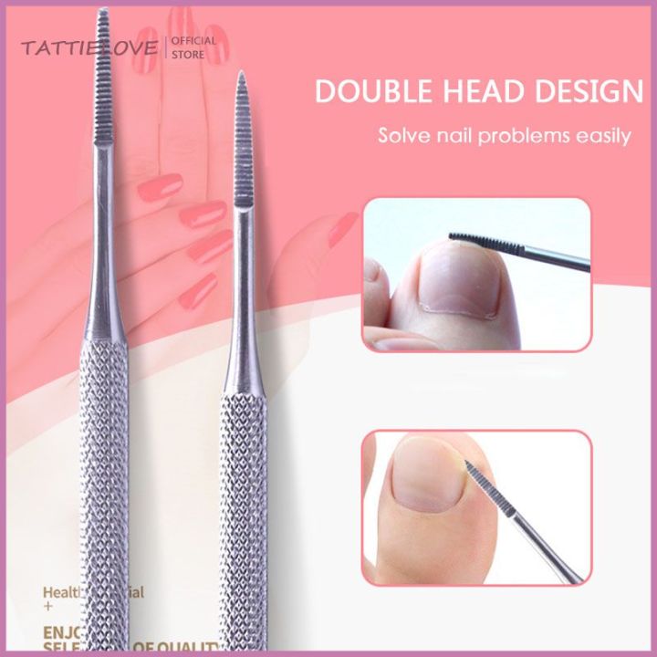 Tattielove Stainless Toe Nail File Double Ended Pedicure File Satin ...