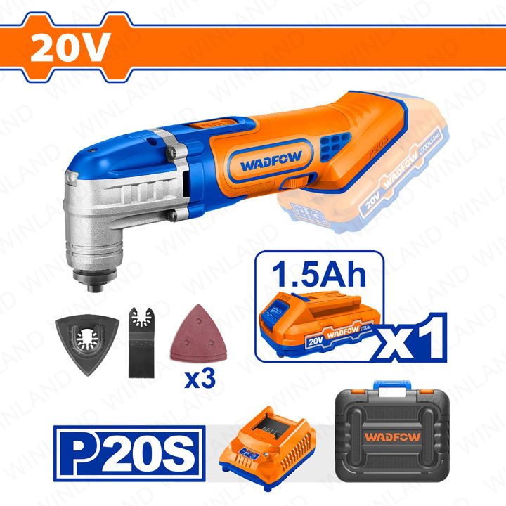 Wadfow by Winland P20S/20V Lithium-Ion Cordless Oscillating Multi-Tool ...
