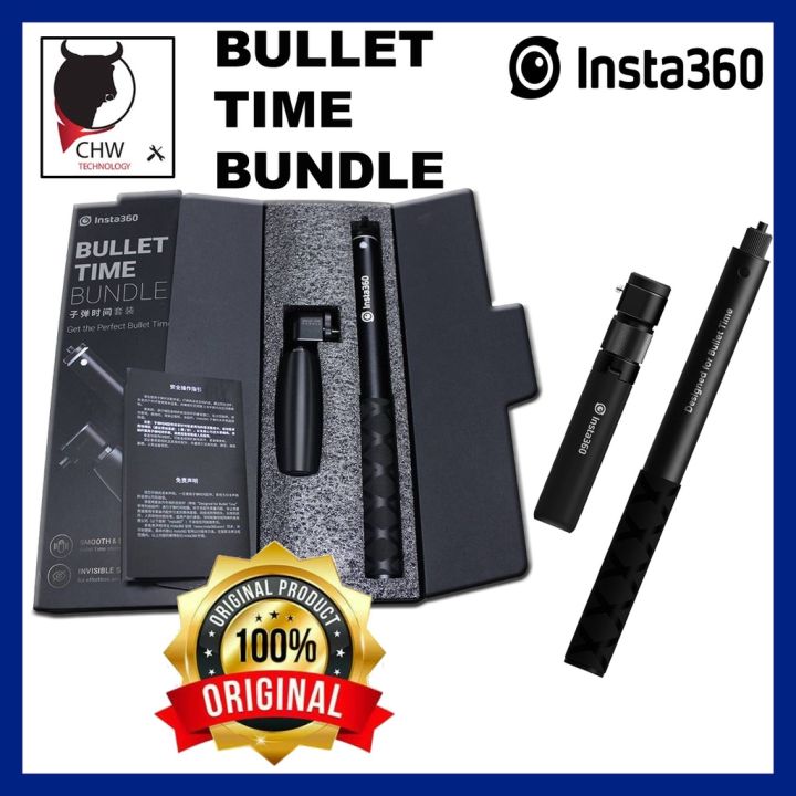 INSTA360 Bullet Time WITH INVISIBLE STICK &BULLET TIME & FOLDOUT TRIPOD ...