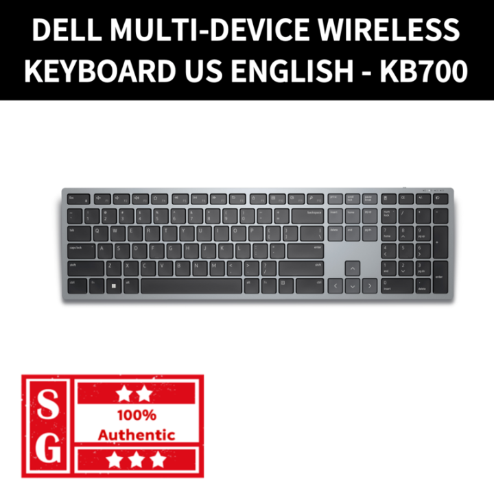 Dell Multi-Device Wireless Keyboard US English - KB700 DELL KEYBOARD ...