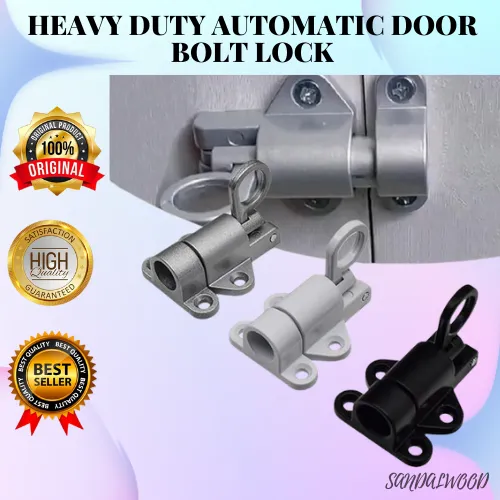 Heavy Duty AUTOMATIC DOOR BOLT LOCK | Aluminum Alloy Spring Automatic ...