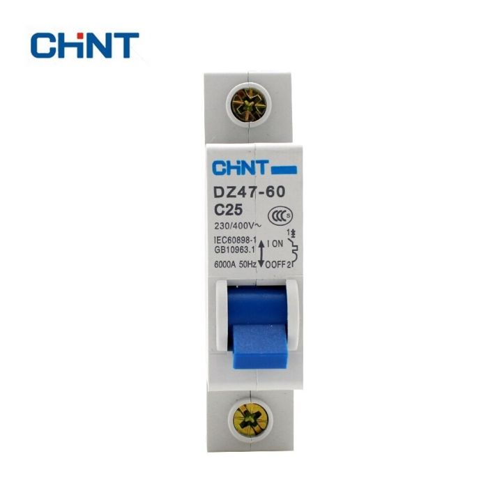 Chint Mcb Dz47-60 1P C25สวิตช์อากาศเบรคเกอร์วงจรจิ๋ว | Lazada.co.th