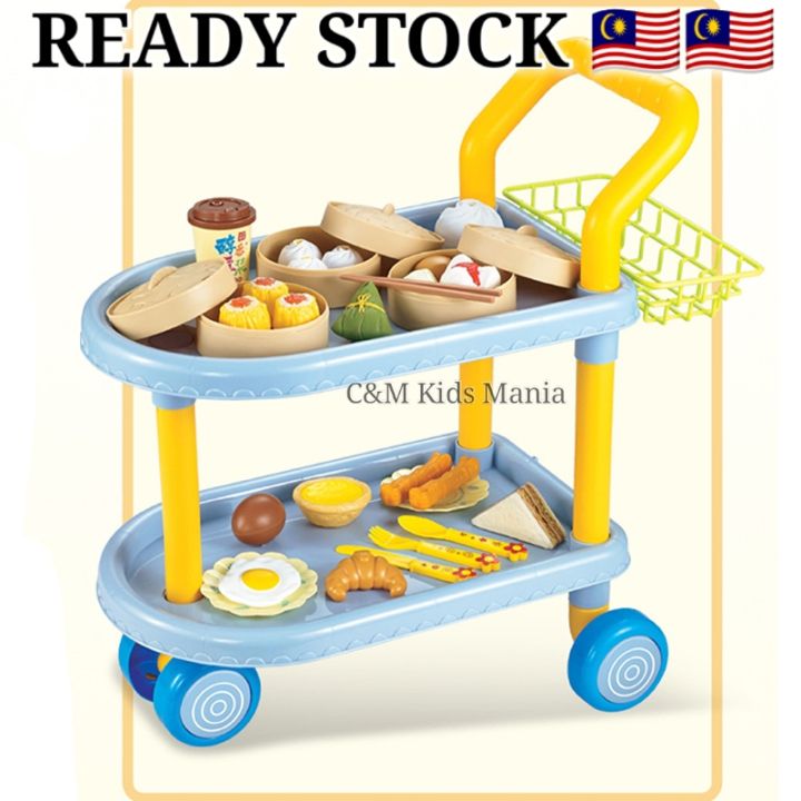 Dining Car Dimsum Breakfast Trolley Food Cart Best Choice Cooking Toys ...