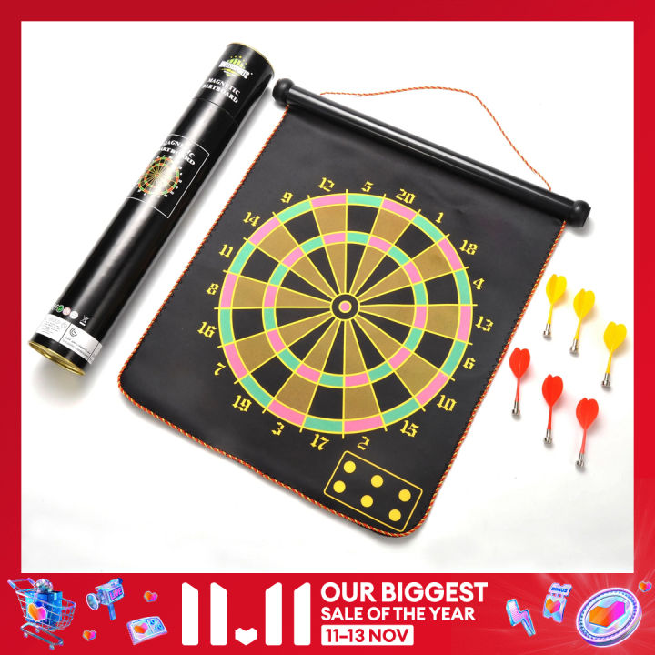 United Sports 18-inch Classic Magnetic Dartboard Board, Target Game ...