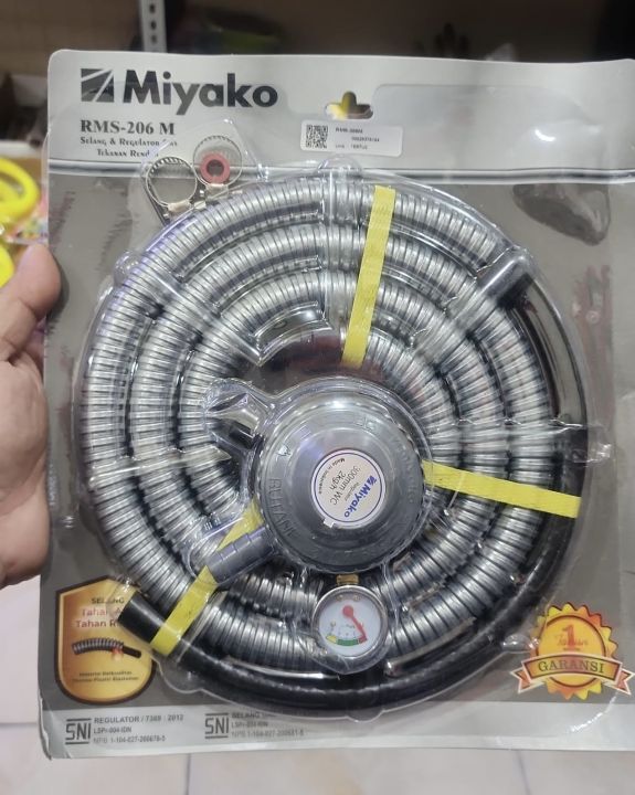 Miyako RMS-206 Selang Gas + Regulator / Selang Regulator Kompor Gas ...