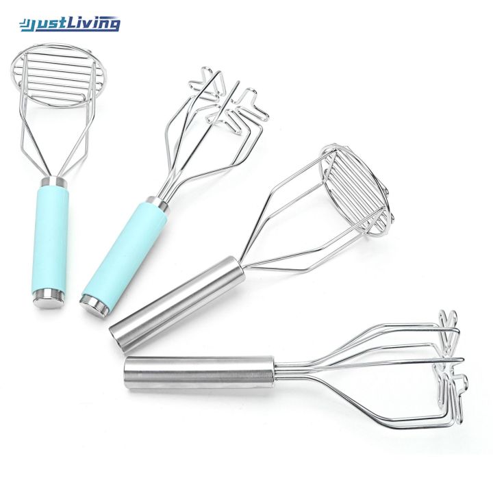 JustLiving Potato Masher Stainless Steel, Potato Ricer Masher, Food ...