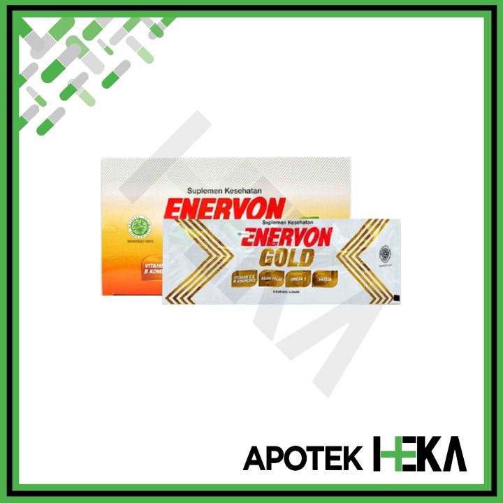 Enervon Gold Strip isi 5 Kapsul - Multivitamin Lanjut Usia | Lazada ...