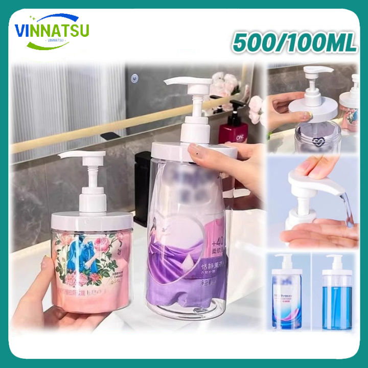 【Vinnatsu】1000ML Botol Pompa Tekan Botol Sabun Detergen Botol Pompa ...