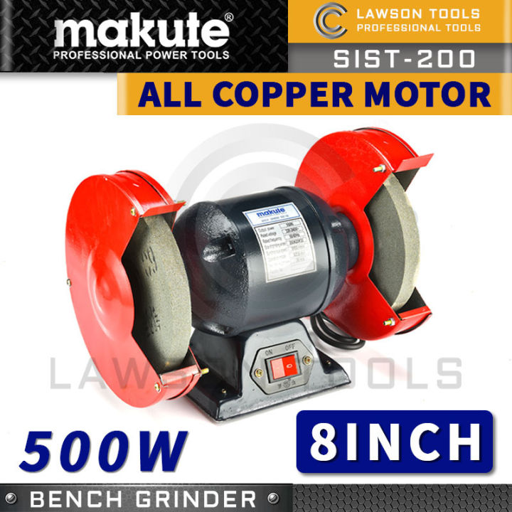 Makute 8Inch SIST-200 Electric Bench Grinder Machine Industrial tool ...