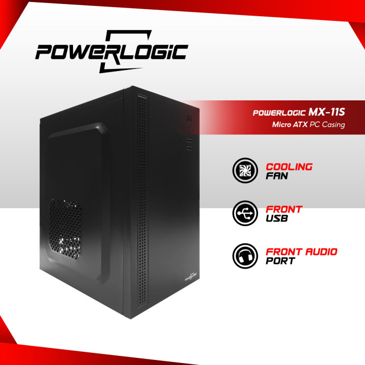 POWERLOGIC MX-11S Micro ATX Casing with 700W Power Supply | Lazada PH
