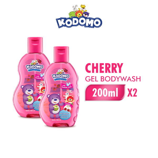 [Paket isi 2] Kodomo Body Wash Gel Cherry Bottle 200 ml | Lazada Indonesia